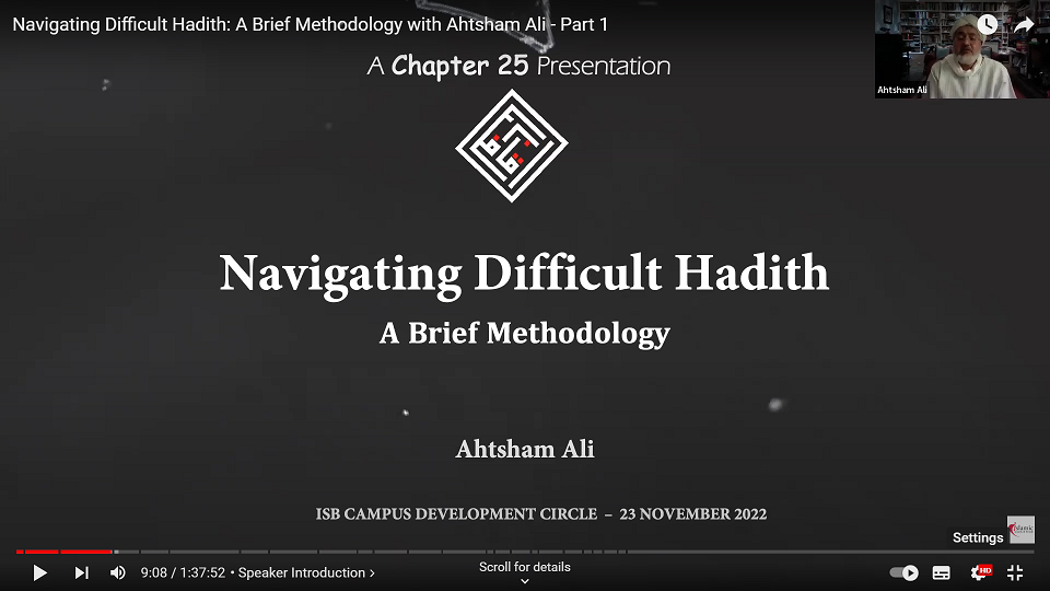 Navigating Difficult Hadith: Parts 1-3 - Islamic Society of Britain ...
